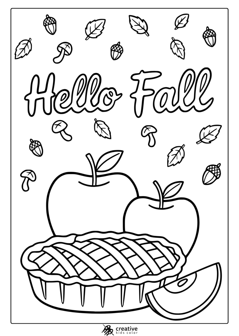 Fall & Autumn Coloring Pages (20+ Free Printable PDFs)