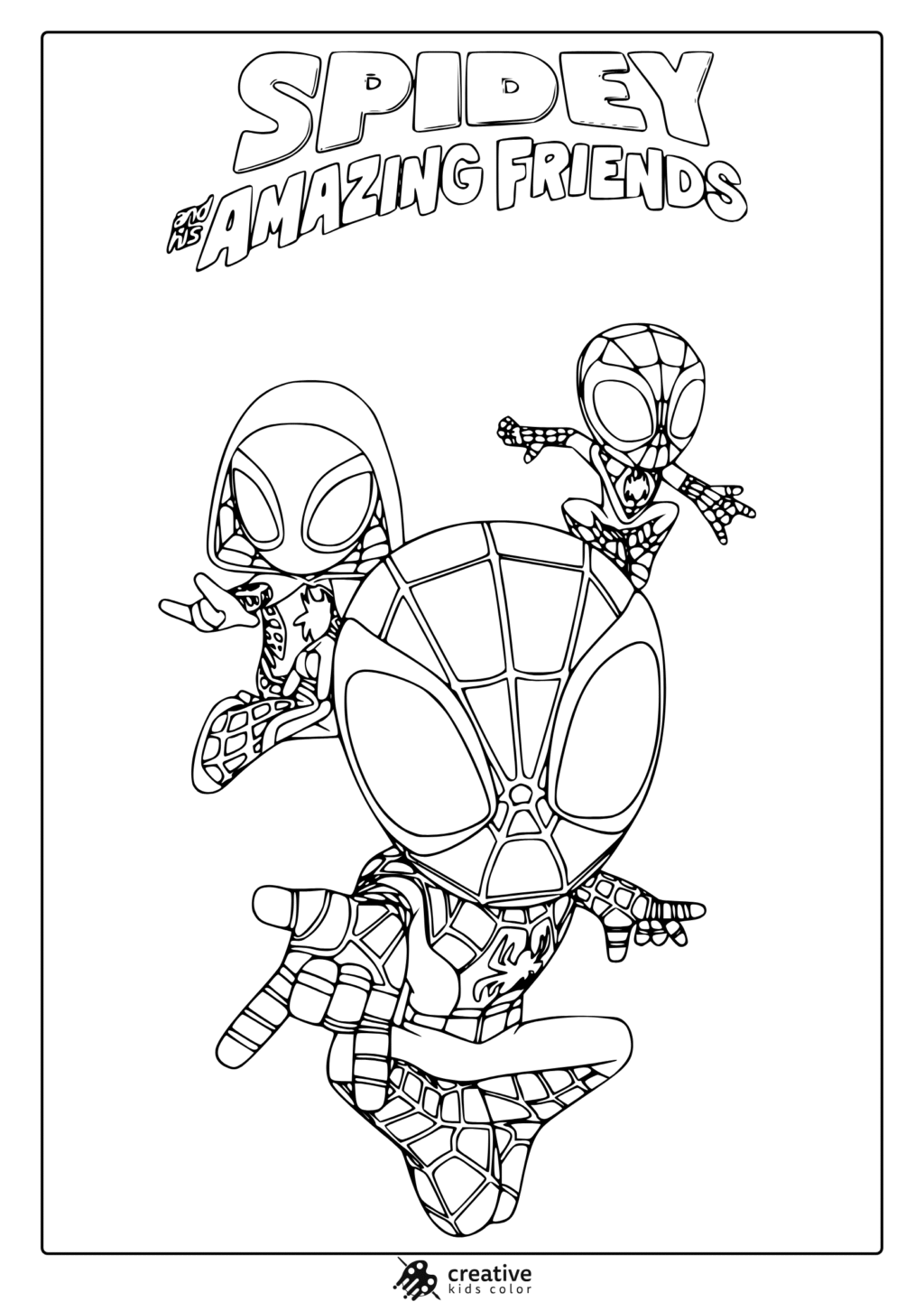 Spider-Man Color Pages (30+ PDF free print) - Coloring Feel