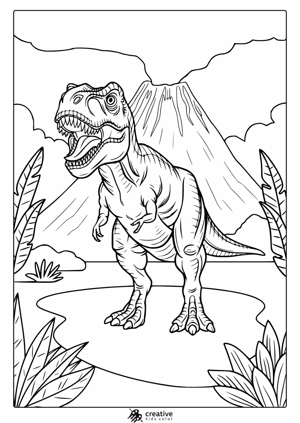 Dinosaur Coloring Pages (20+ Free Printable PDFs)