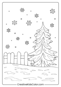 Winter Coloring Pages | 20+ Free Printable PDF