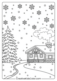 Winter Coloring Pages | 20+ Free Printable PDF
